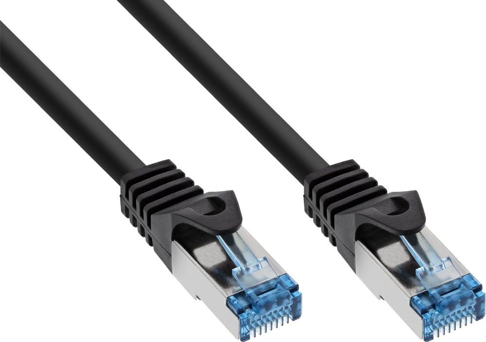 TP-Kabel 3m schwarz PUR industrial Kategorie 6A S/FTP - Lauscha Wiegand