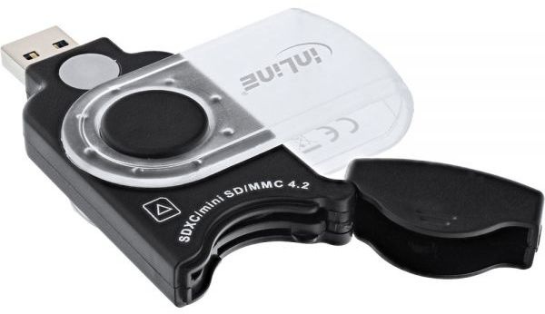 Card-Reader für SDXD, Mini SD, MMC Cards Inline USB 3.0 - Lauscha Wiegand