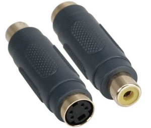 SVHS-Adapter Mini-Din-Buchse an Chinch Buchse - Lauscha Wiegand