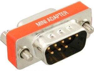 Mini Gender Changer 9polig Stecker-Buchse NULL-MODEM-ADAPTER - Lauscha ...